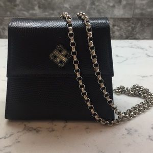 Judith Jack | Bags | Judith Jack Black Leather Evening Bag | Poshmark